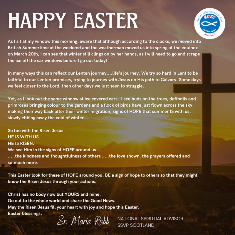 Happy Easter from SSVP - SSVP Scotland